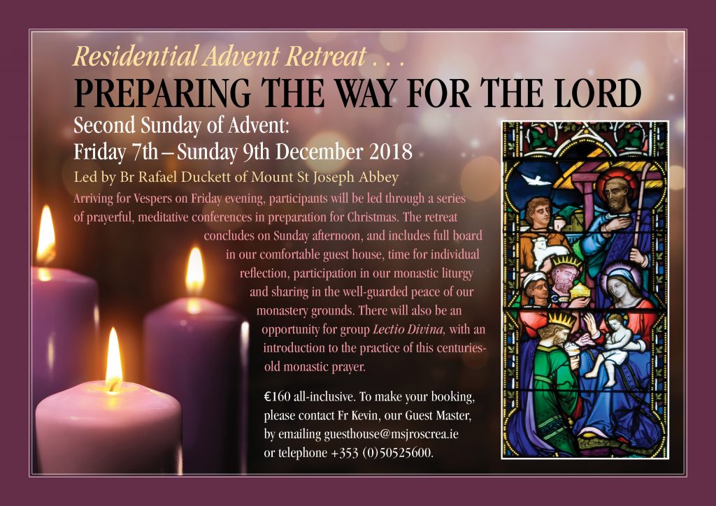 Residential Advent Retreat at MSJ: Preparing the way for the Lord ...